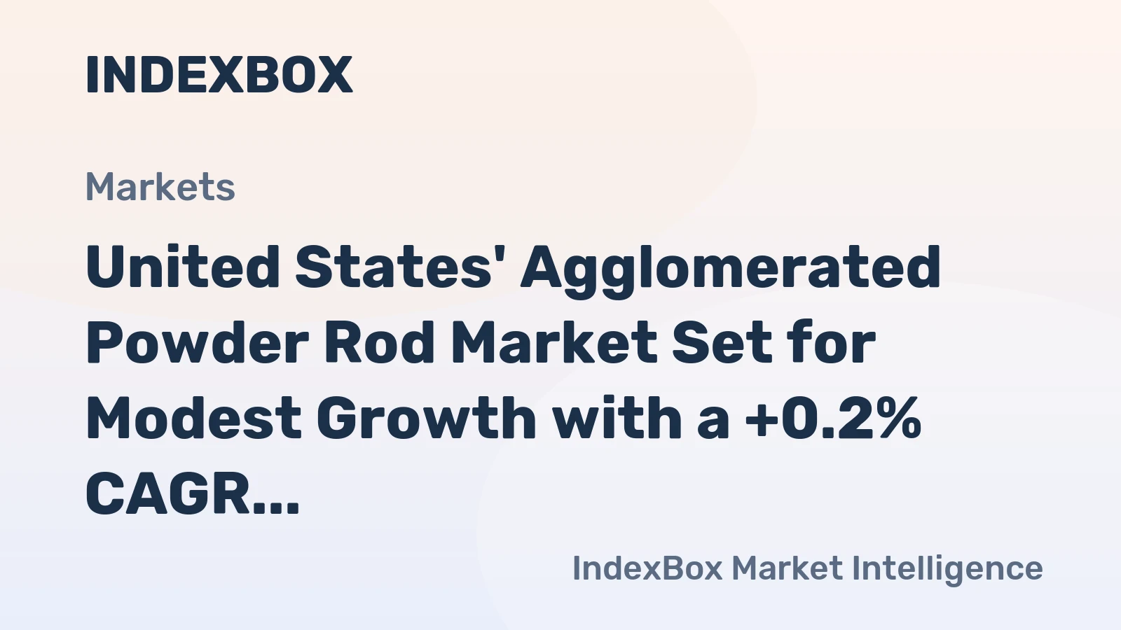United States' Agglomerated Powder Rod Market Set for Modest Growth with a +0.2% CAGR Through 2035