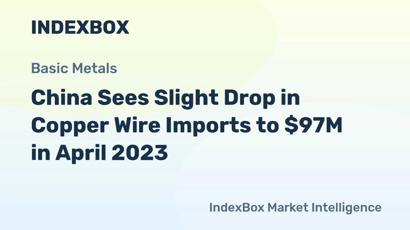China Sees Slight Drop in Copper Wire Imports to $97M in April 2023