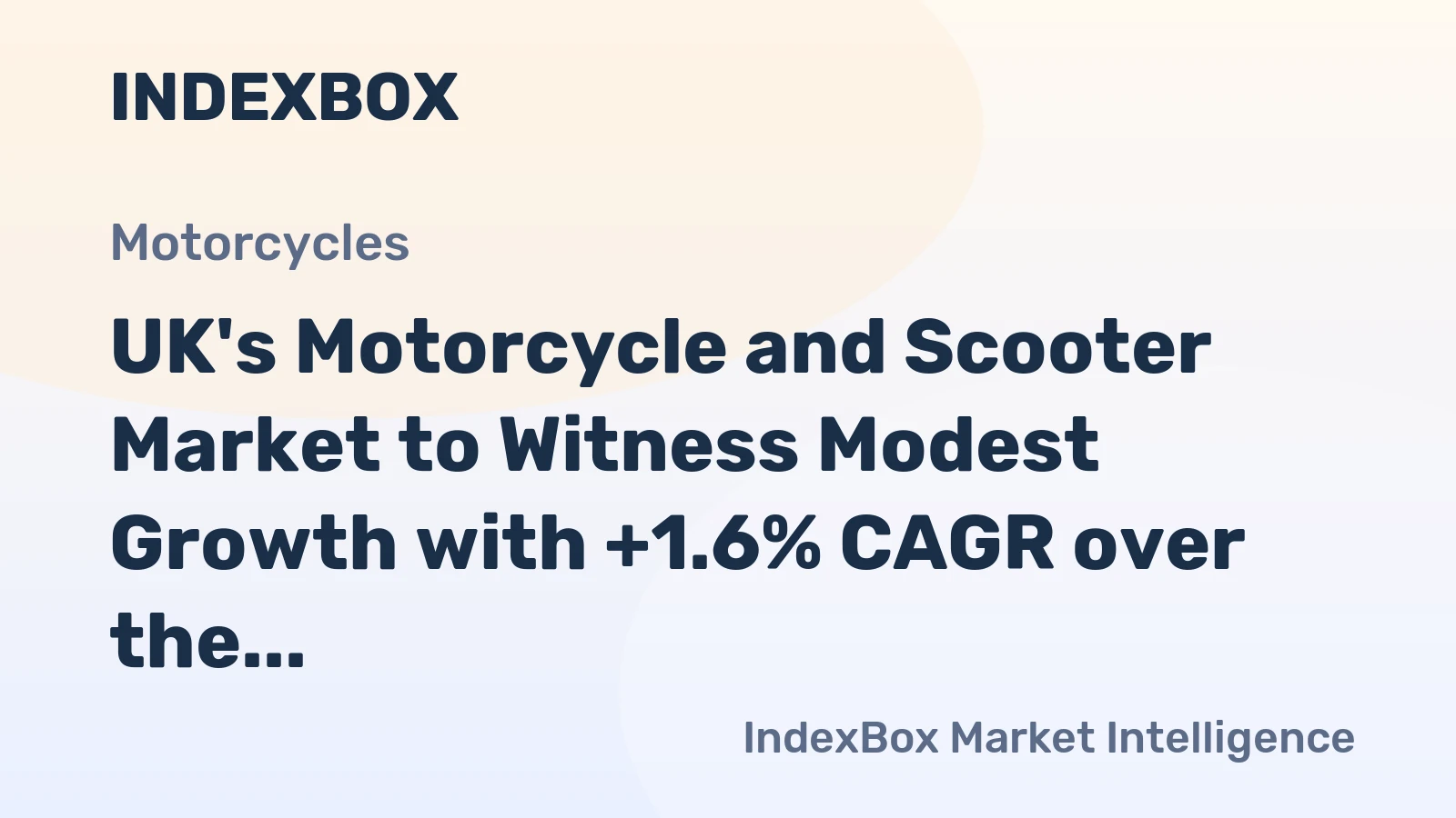 UK's Motorcycle and Scooter Market to Witness Modest Growth with +1.6% CAGR over the Next Decade