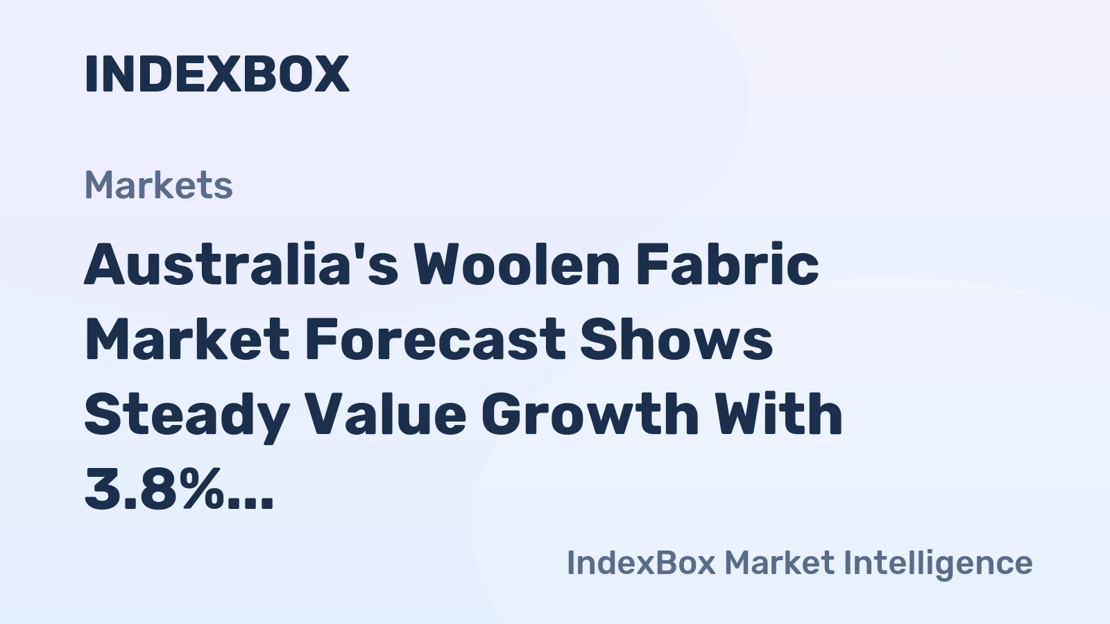 Australia's Woolen Fabric Market Forecast Shows Steady Value Growth With 3.8% CAGR Through 2035