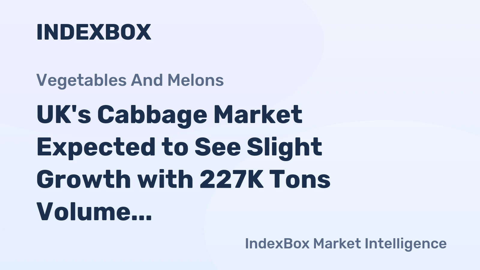 UK's Cabbage Market Expected to See Slight Growth with 227K Tons Volume and $240M Value by 2035