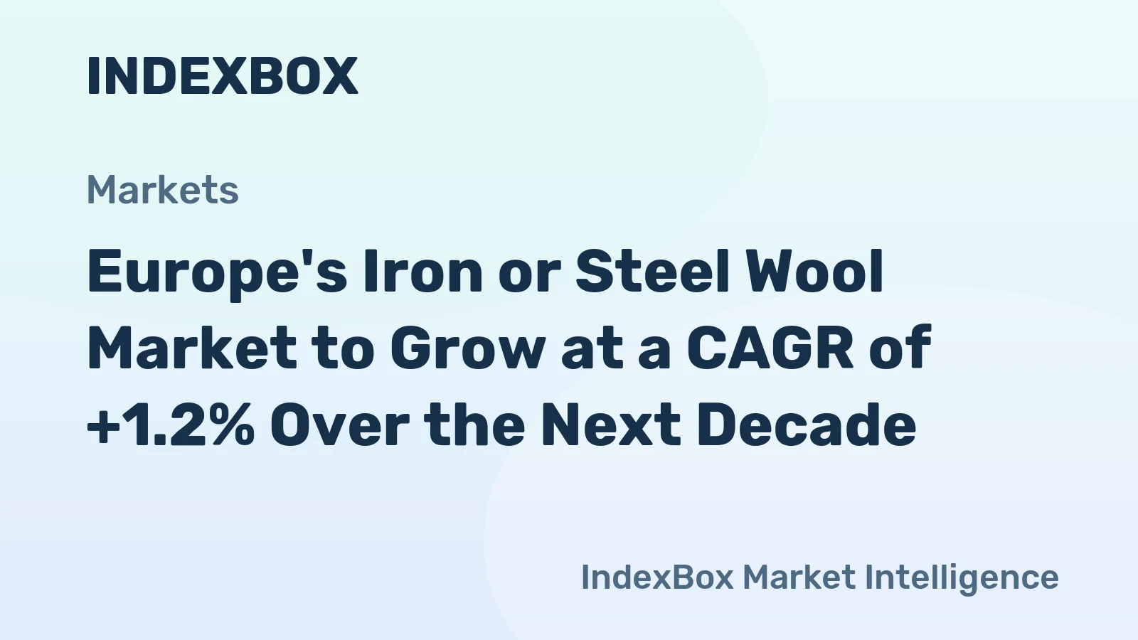 Europe's Iron or Steel Wool Market to Grow at a CAGR of +1.2% Over the Next Decade