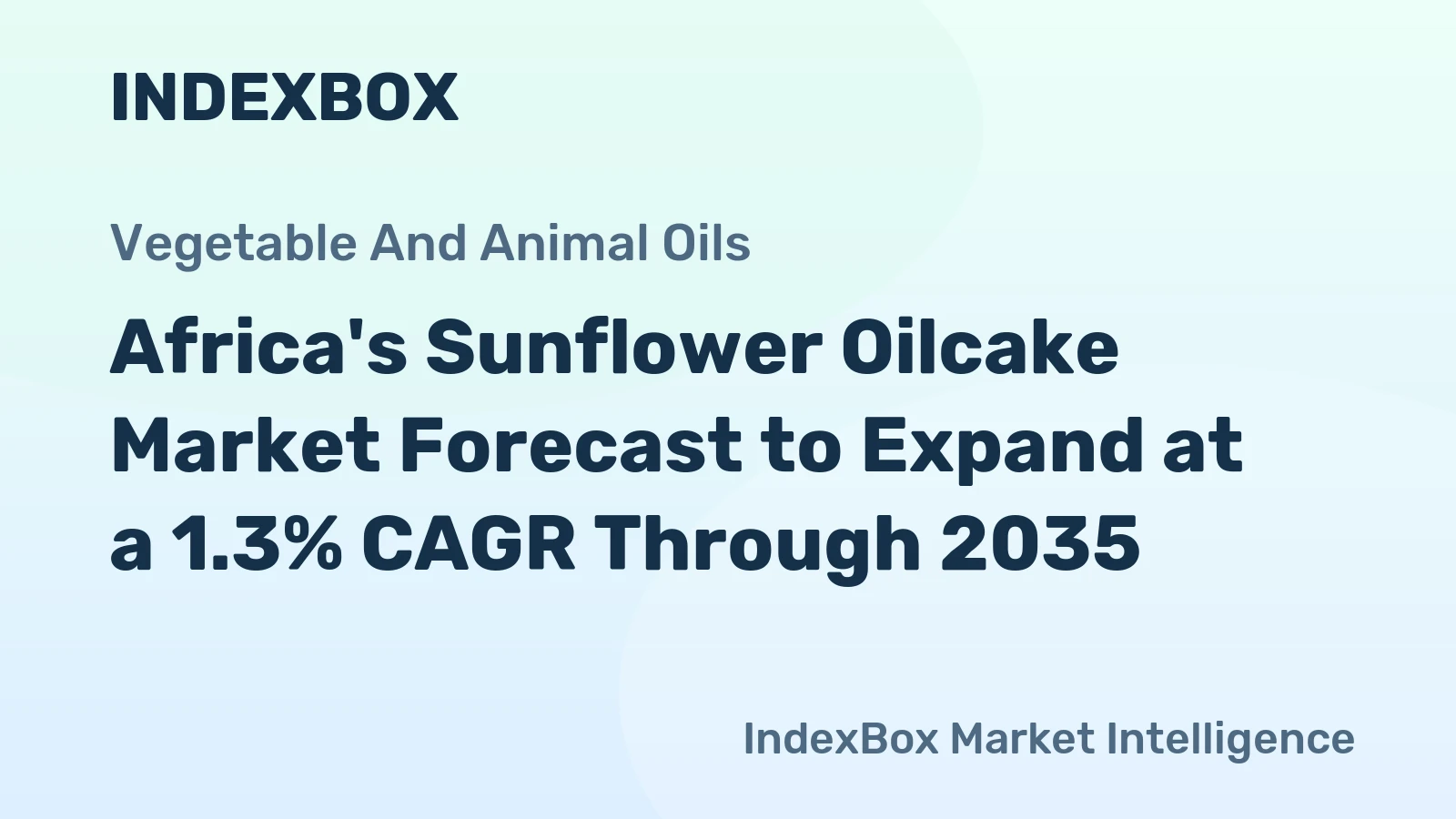 Africa's Sunflower Oilcake Market Forecast to Expand at a 1.3% CAGR Through 2035