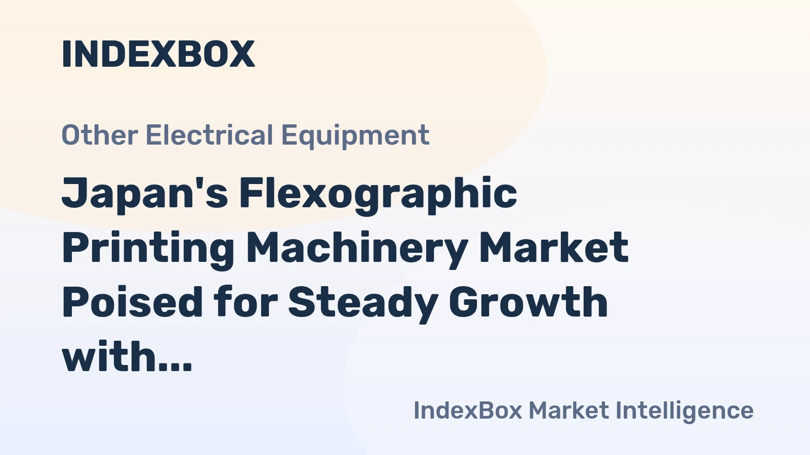 Japan's Flexographic Printing Machinery Market Poised for Steady Growth with 1.2% CAGR Through 2035