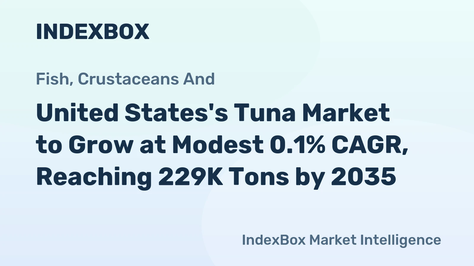 United States's Tuna Market to Grow at Modest 0.1% CAGR, Reaching 229K Tons by 2035