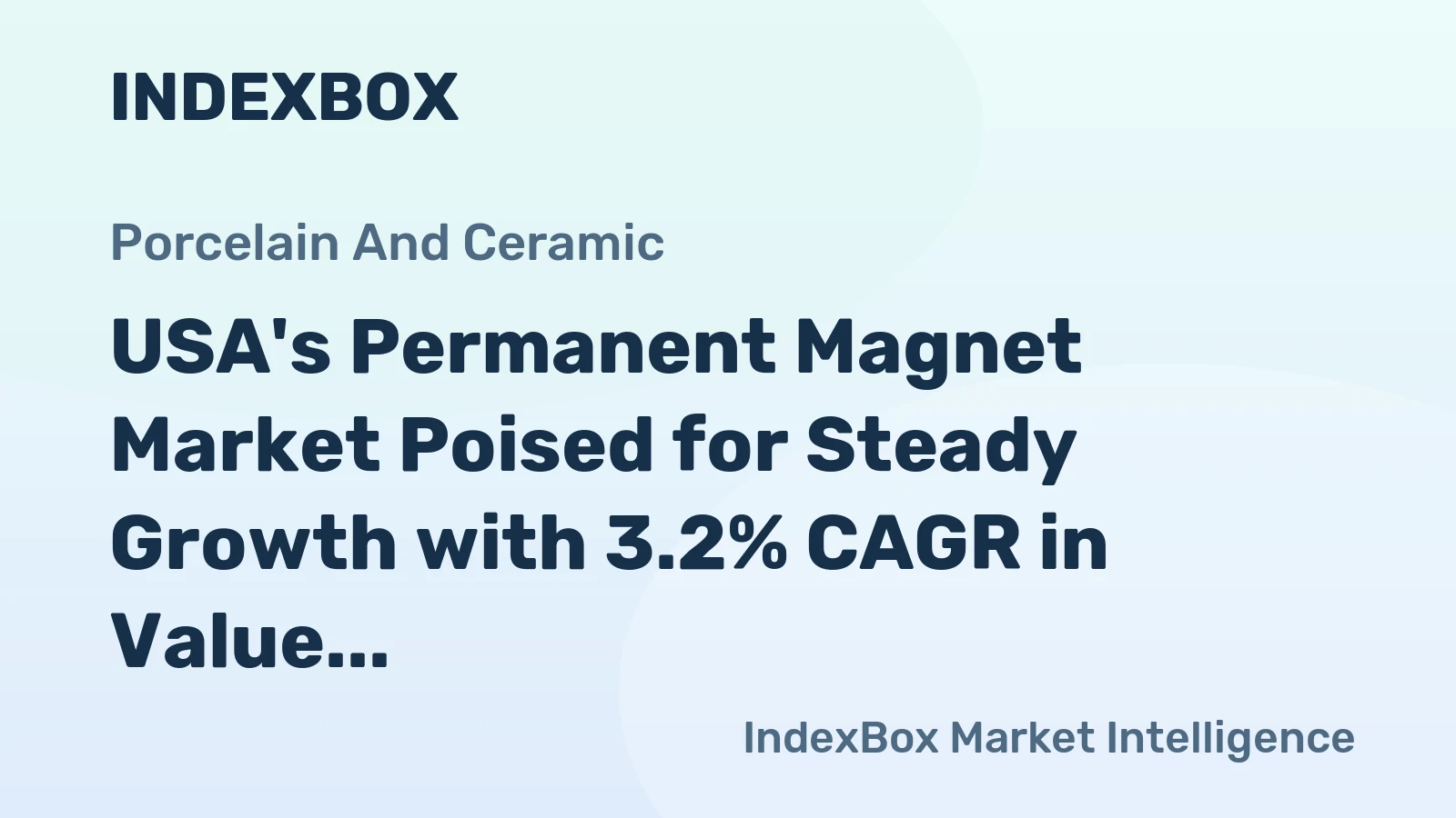 USA's Permanent Magnet Market Poised for Steady Growth with 3.2% CAGR in Value Through 2035