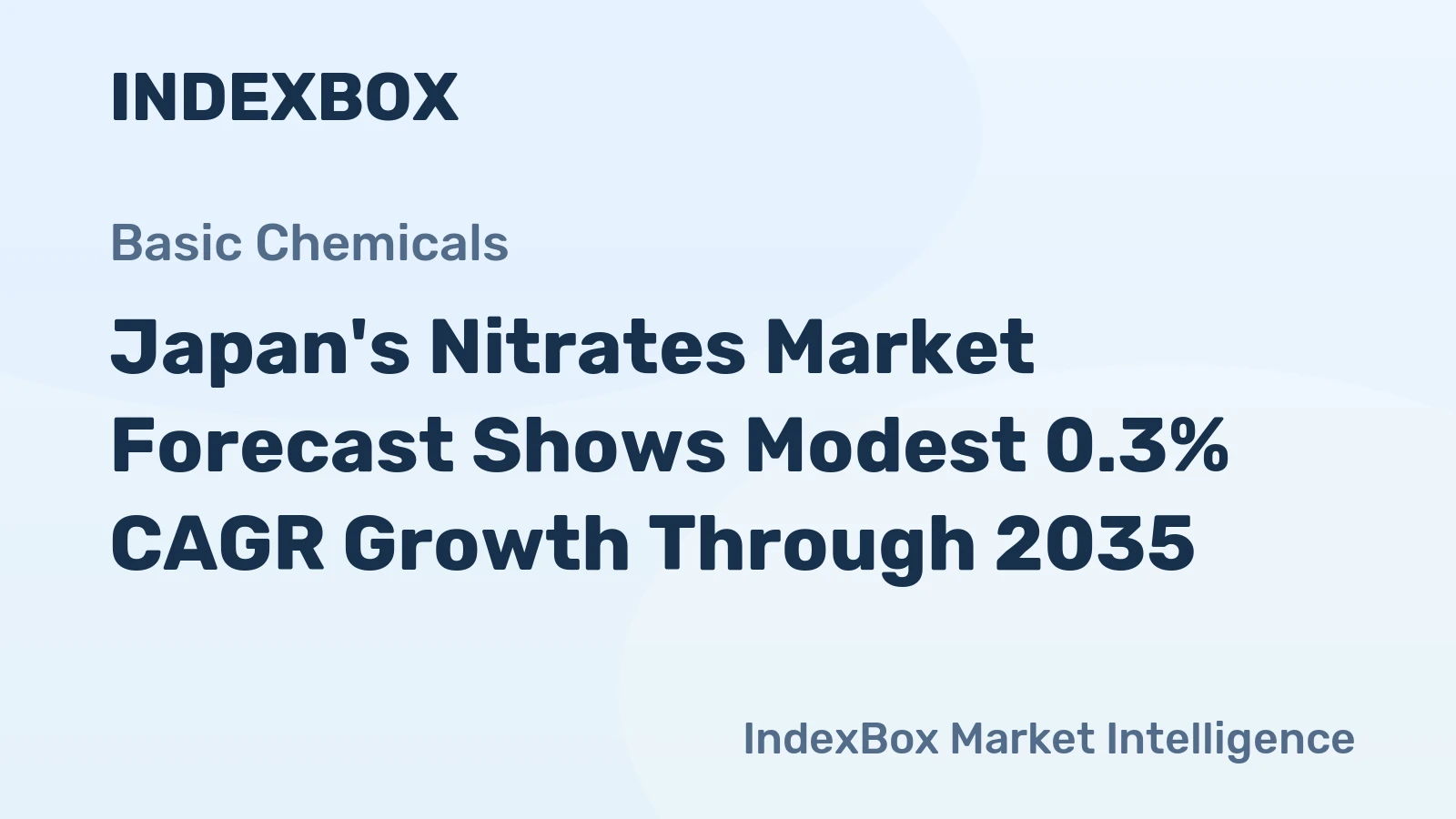 Japan's Nitrates Market Forecast Shows Modest 0.3% CAGR Growth Through 2035