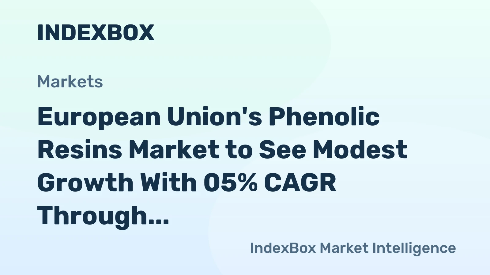 European Union's Phenolic Resins Market to See Modest Growth With 05% CAGR Through 2035