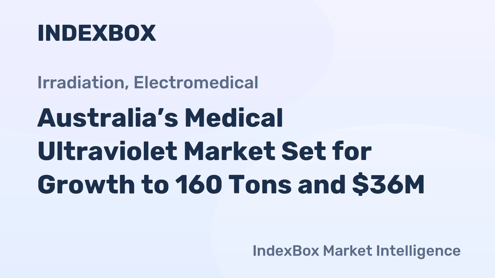 Australia’s Medical Ultraviolet Market Set for Growth to 160 Tons and $36M