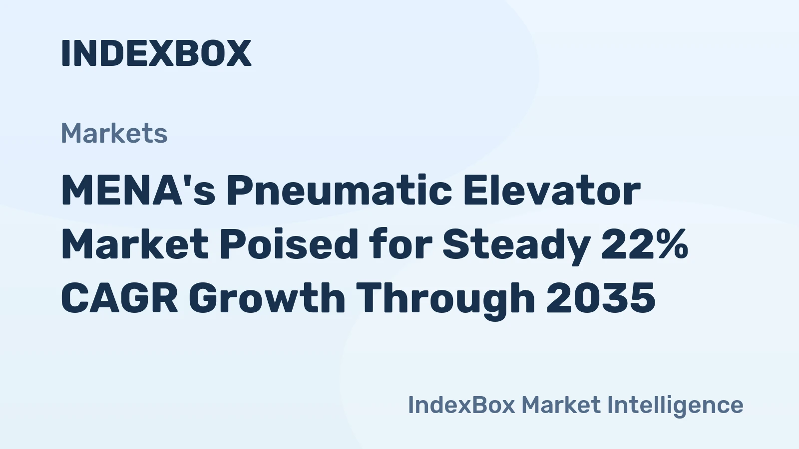 MENA's Pneumatic Elevator Market Poised for Steady 22% CAGR Growth Through 2035