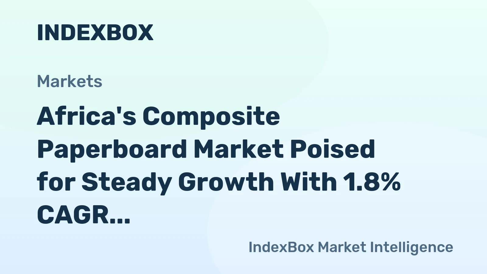 Africa's Composite Paperboard Market Poised for Steady Growth With 1.8% CAGR Through 2035