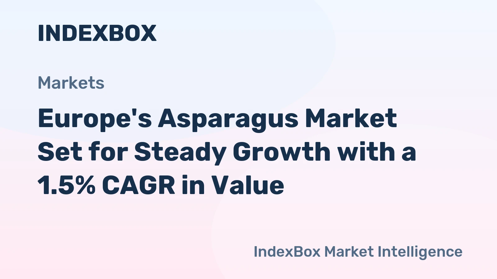 Europe's Asparagus Market Set for Steady Growth with a 1.5% CAGR in Value