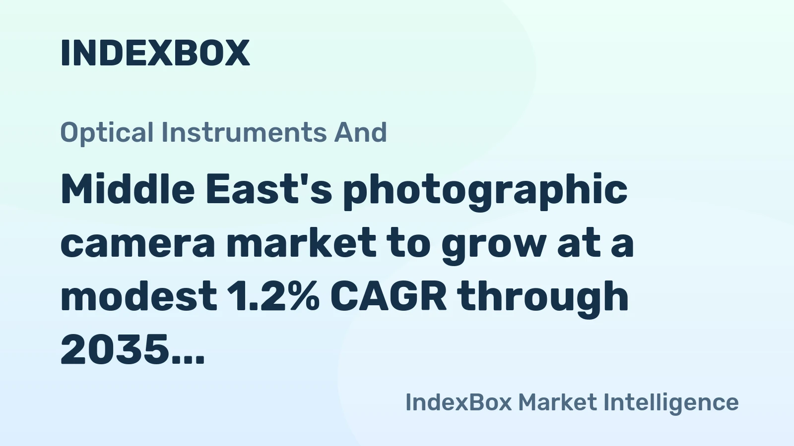 Middle East's photographic camera market to grow at a modest 1.2% CAGR through 2035, reaching 1.9M units, driven by sustained demand.