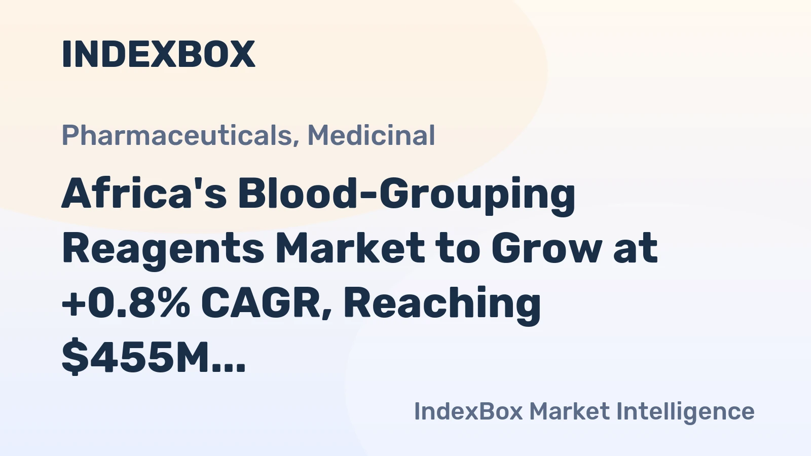 Africa's Blood-Grouping Reagents Market to Grow at +0.8% CAGR, Reaching $455M by 2035