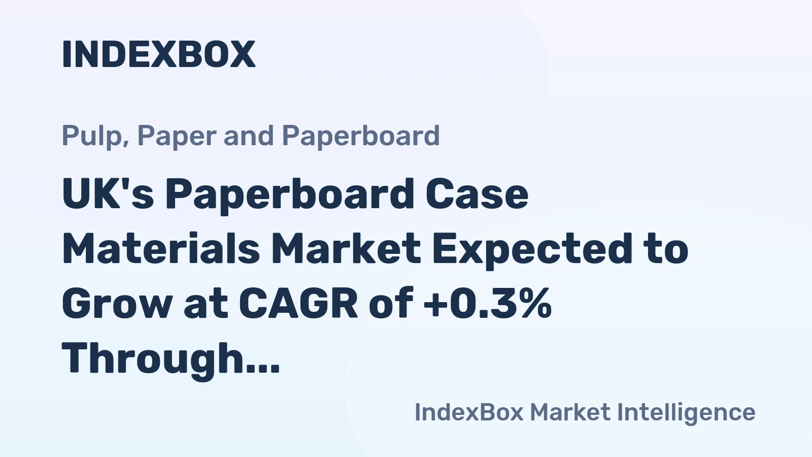 UK's Paperboard Case Materials Market Expected to Grow at CAGR of +0.3% Through 2035