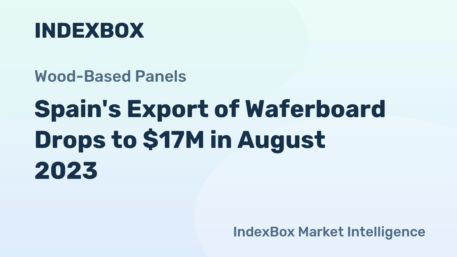 Spain's Export of Waferboard Drops to $17M in August 2023