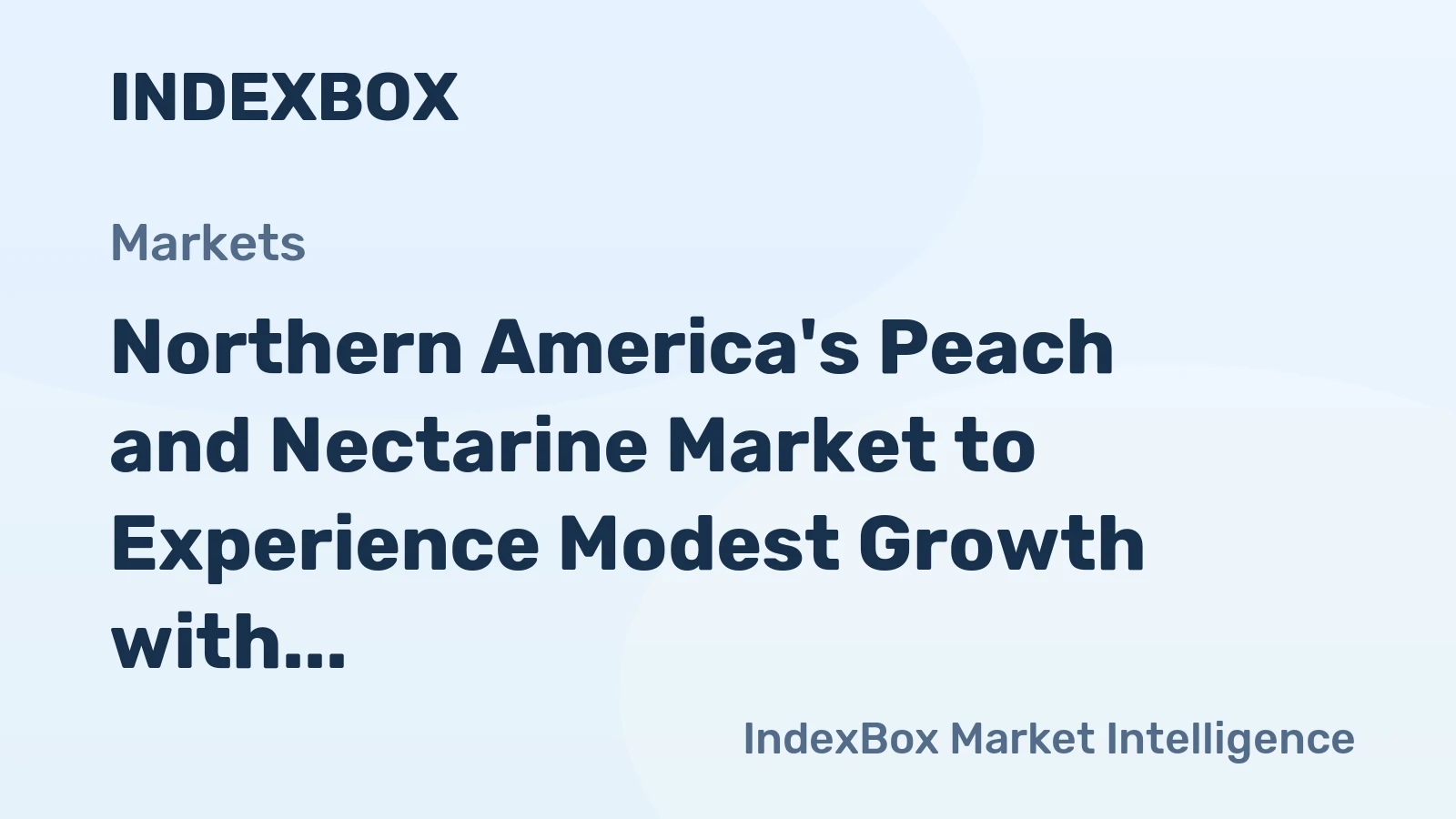 Northern America's Peach and Nectarine Market to Experience Modest Growth with +0.3% CAGR through 2035