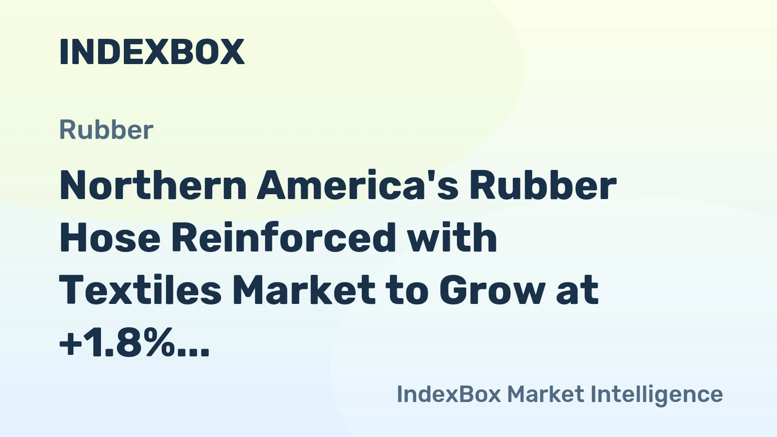 Northern America's Rubber Hose Reinforced with Textiles Market to Grow at +1.8% CAGR, Reaching 119K Tons by 2035