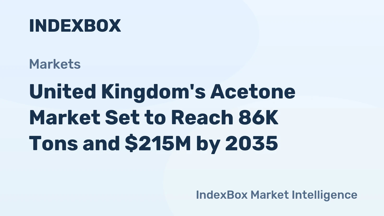 United Kingdom's Acetone Market Set to Reach 86K Tons and $215M by 2035