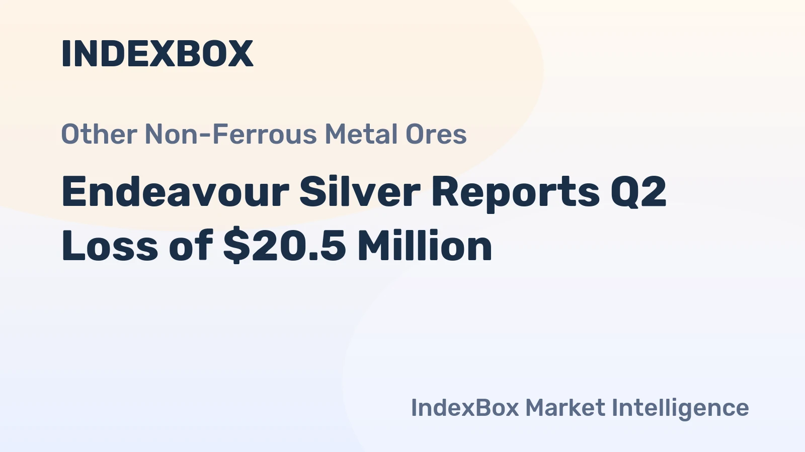 Endeavour Silver Reports Q2 Loss of $20.5 Million