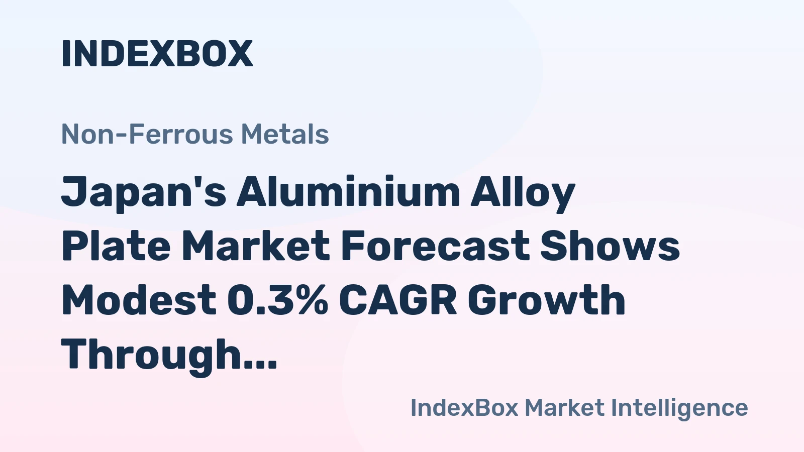 Japan's Aluminium Alloy Plate Market Forecast Shows Modest 0.3% CAGR Growth Through 2035
