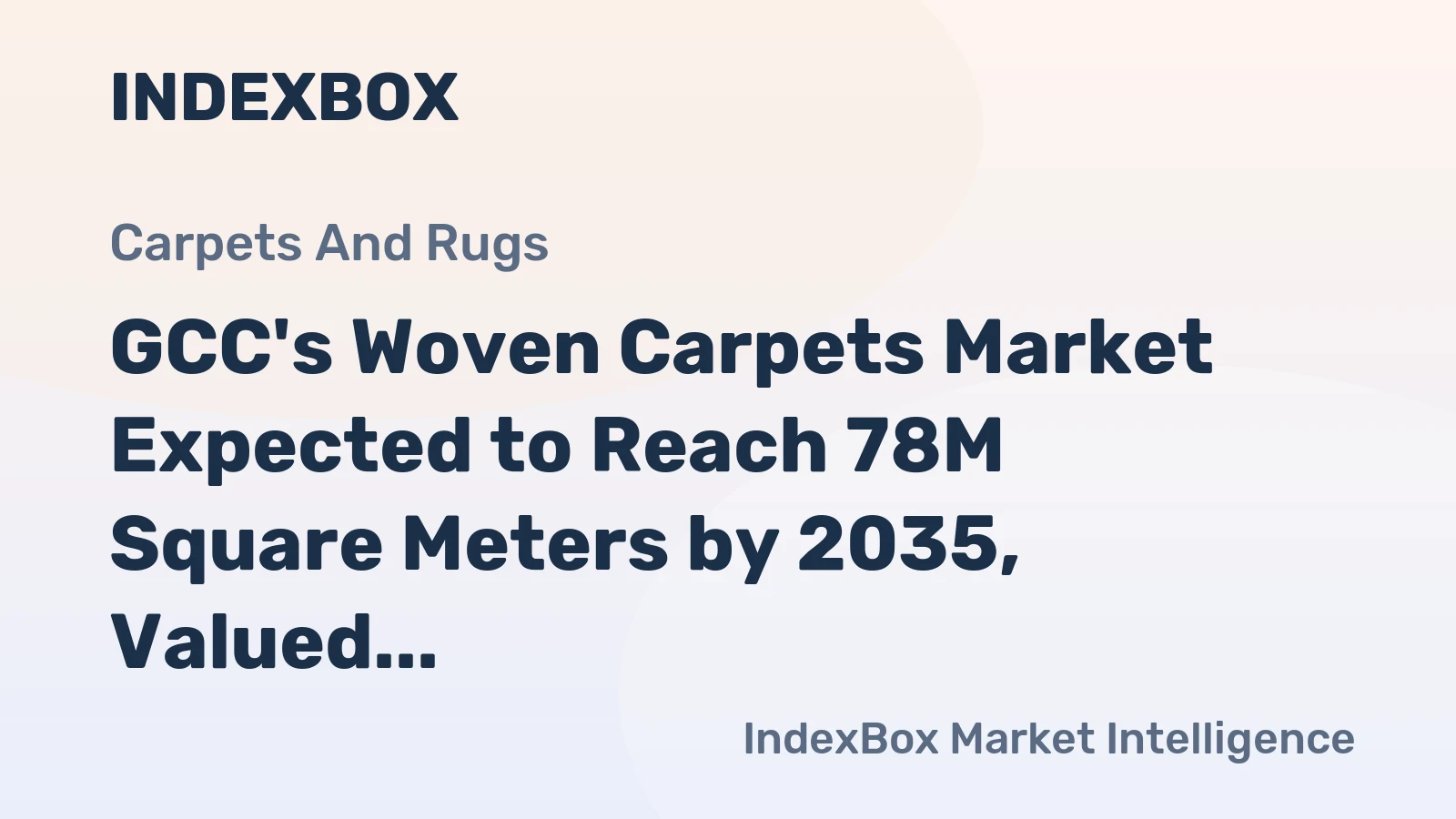 GCC's Woven Carpets Market Expected to Reach 78M Square Meters by 2035, Valued at $544M