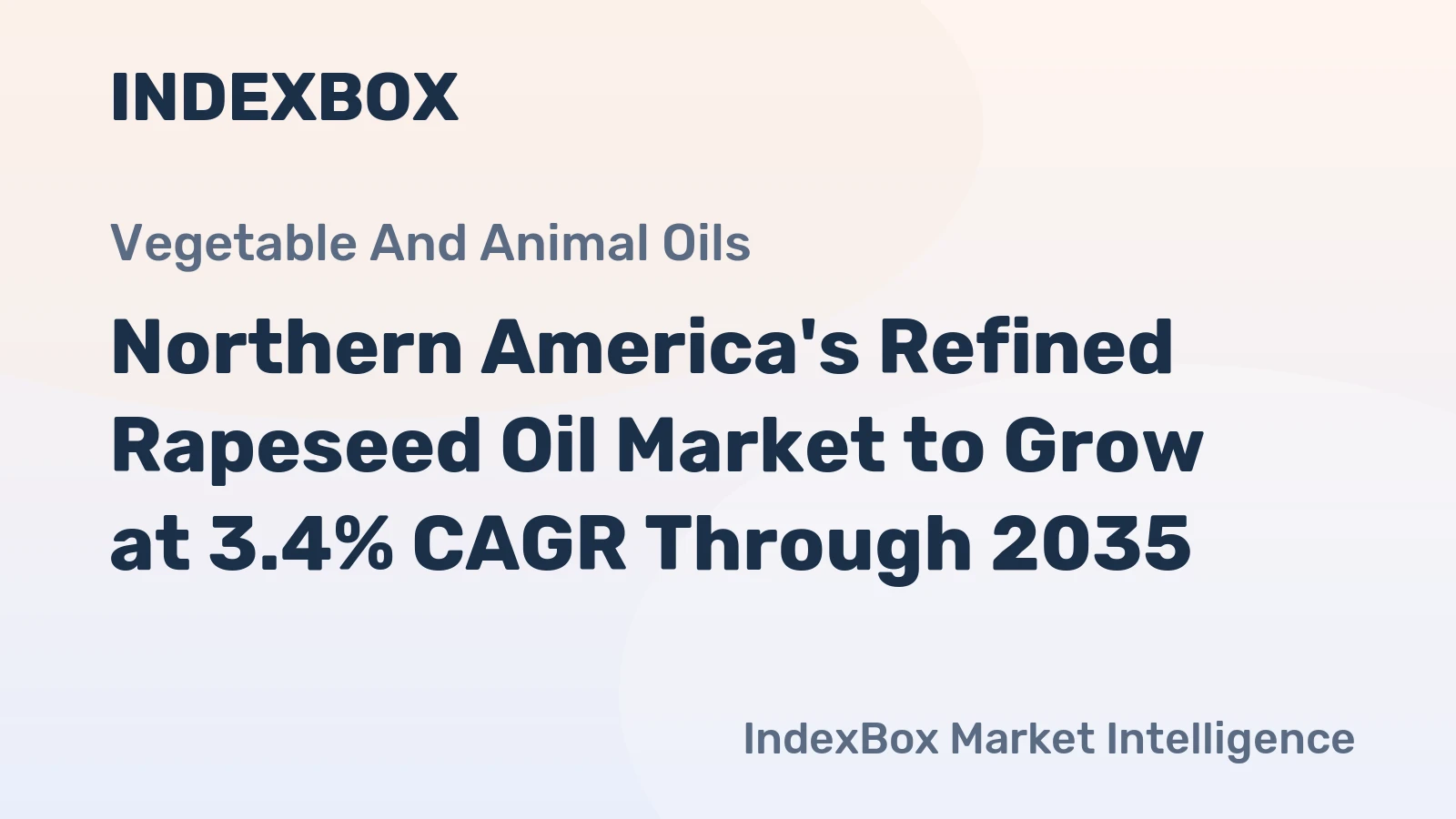 Northern America's Refined Rapeseed Oil Market to Grow at 3.4% CAGR Through 2035