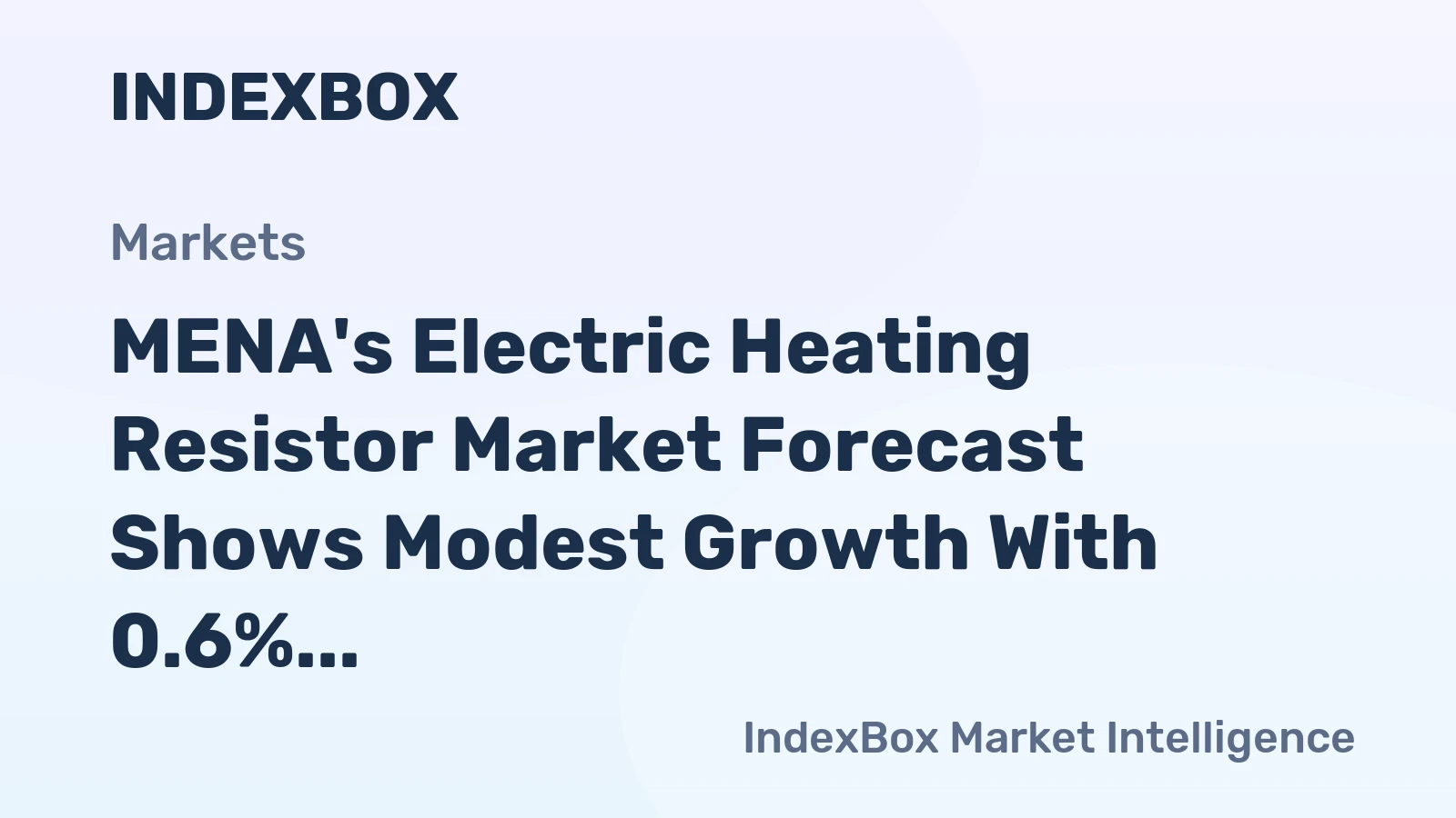 MENA's Electric Heating Resistor Market Forecast Shows Modest Growth With 0.6% CAGR to 2035
