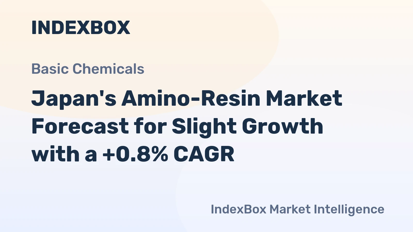Japan's Amino-Resin Market Forecast for Slight Growth with a +0.8% CAGR