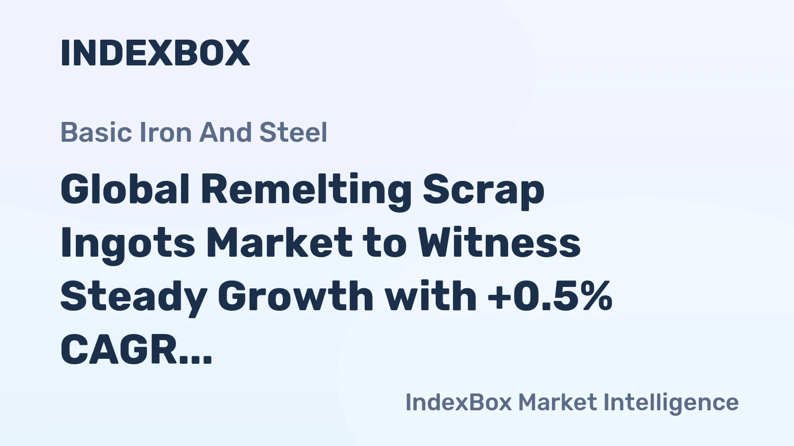 Global Remelting Scrap Ingots Market to Witness Steady Growth with +0.5% CAGR through 2035, Reaching 44M Tons
