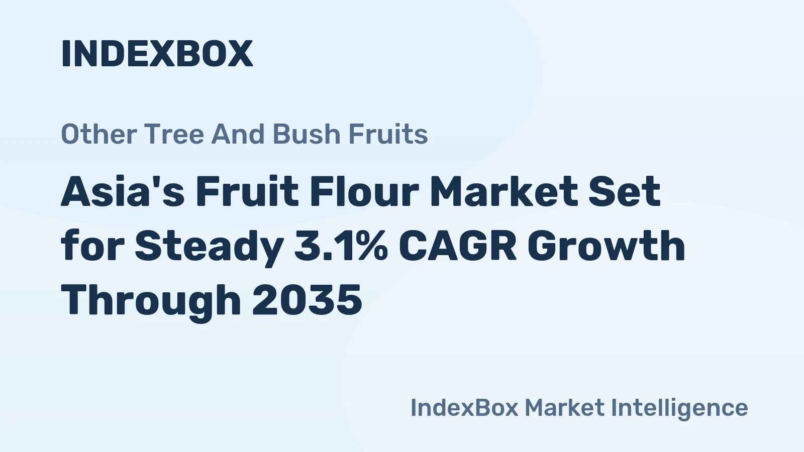 Asia's Fruit Flour Market Set for Steady 3.1% CAGR Growth Through 2035