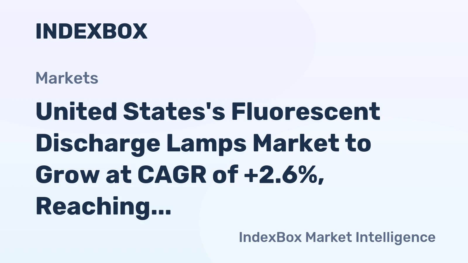United States's Fluorescent Discharge Lamps Market to Grow at CAGR of +2.6%, Reaching $3B by 2035