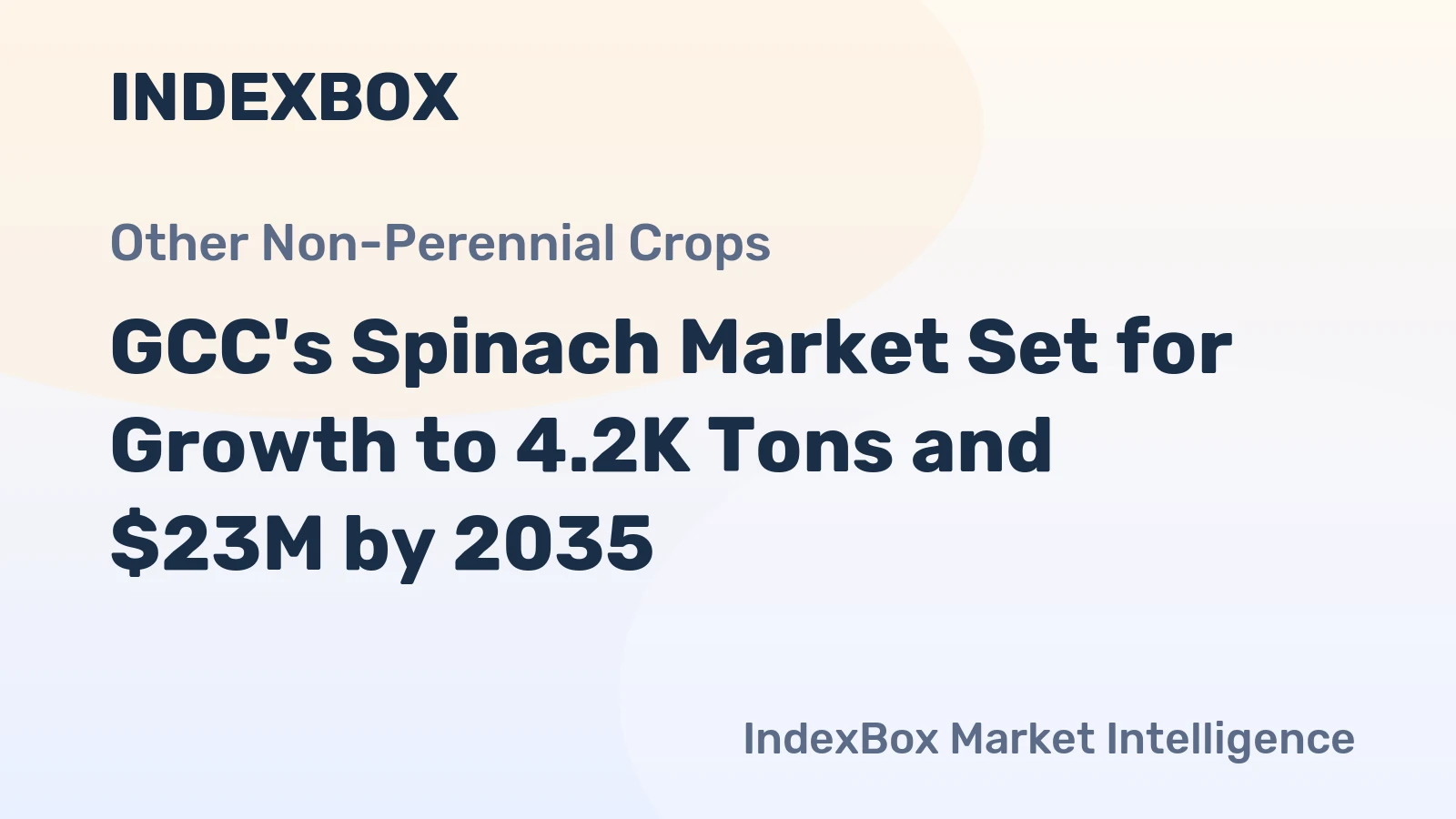 GCC's Spinach Market Set for Growth to 4.2K Tons and $23M by 2035