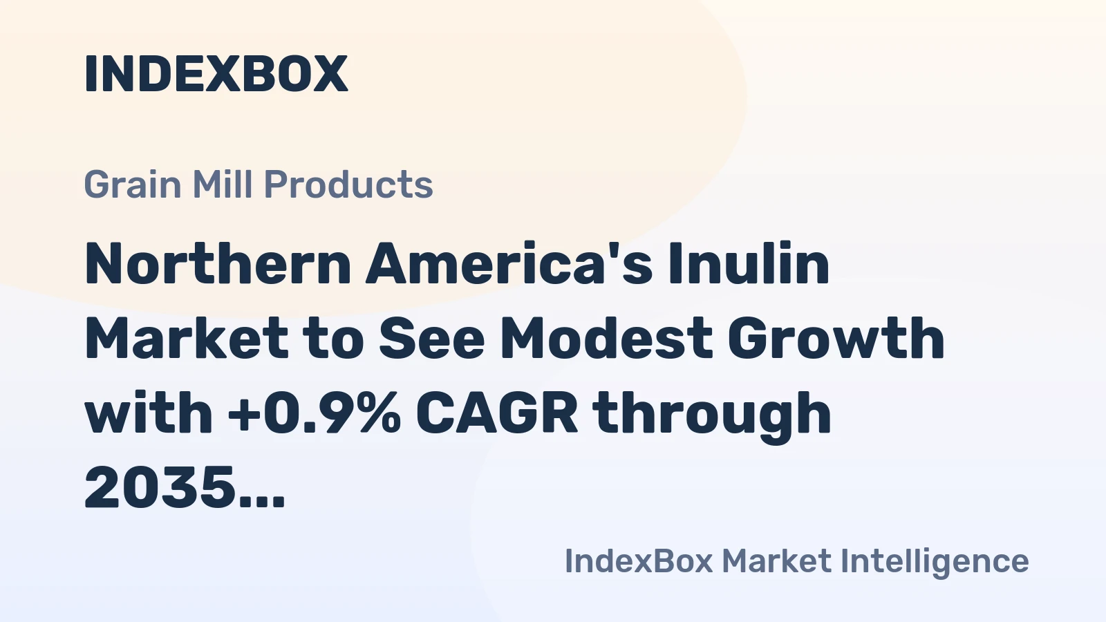 Northern America's Inulin Market to See Modest Growth with +0.9% CAGR through 2035