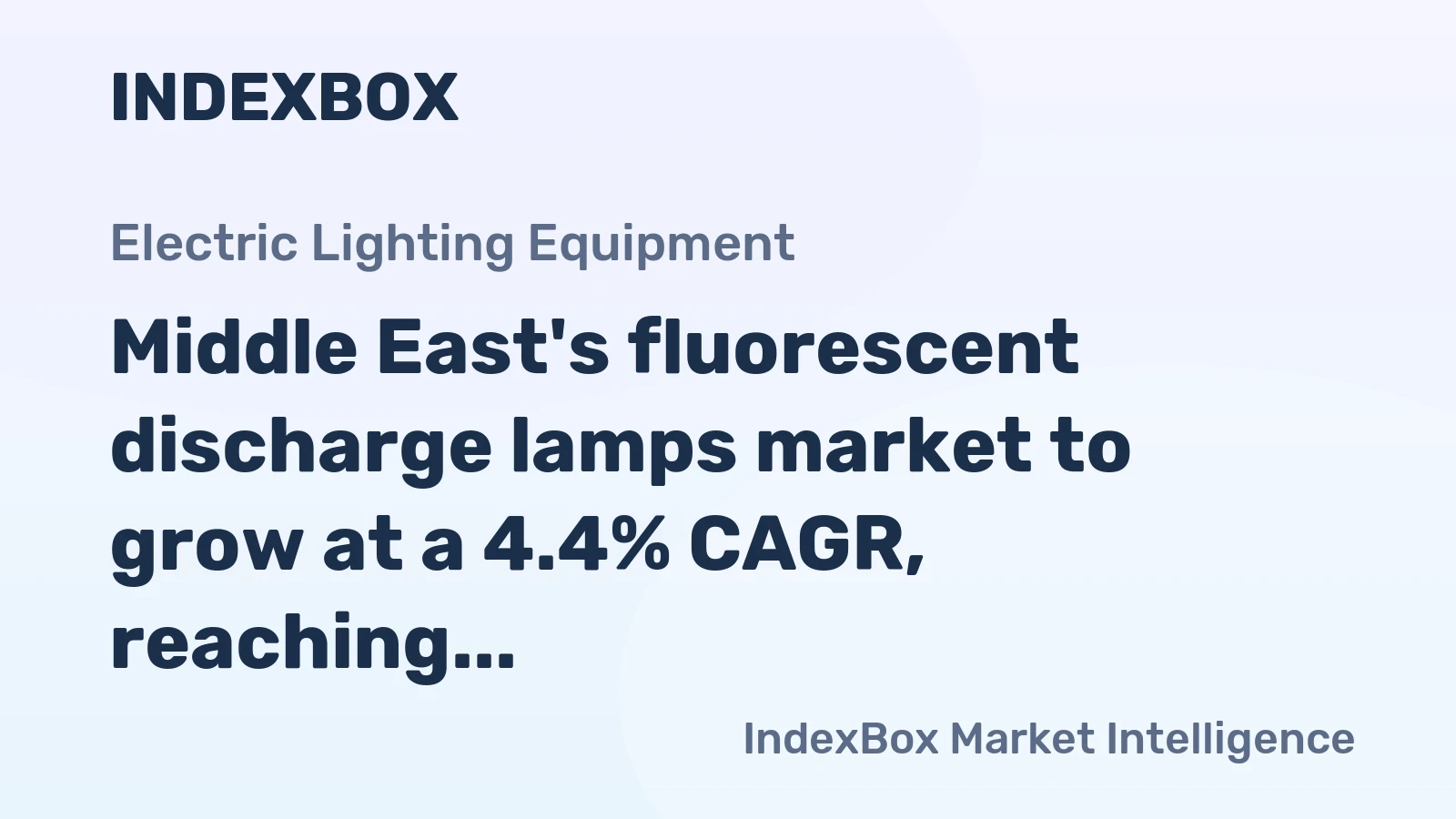 Middle East's fluorescent discharge lamps market to grow at a 4.4% CAGR, reaching $80M by 2035 on rising demand.