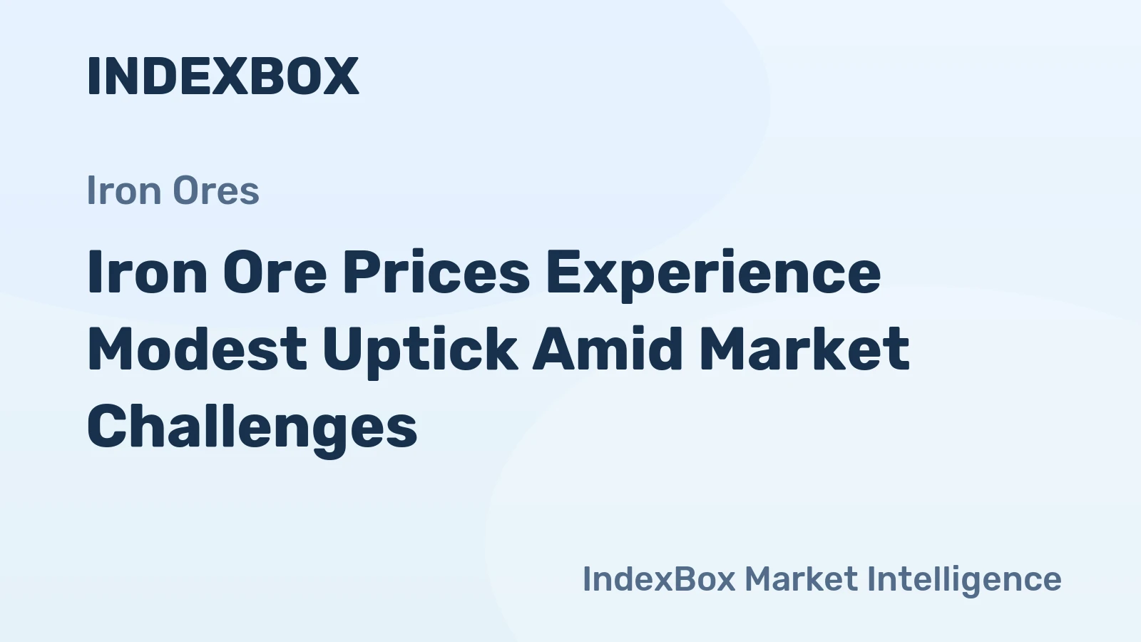 Iron Ore Prices Experience Modest Uptick Amid Market Challenges