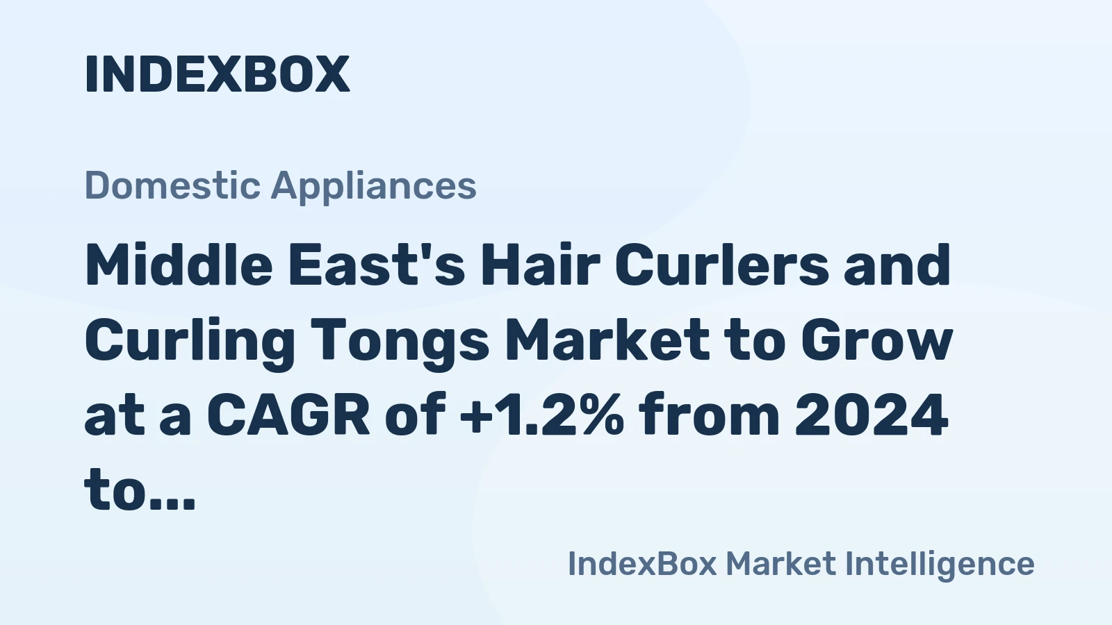 Middle East's Hair Curlers and Curling Tongs Market to Grow at a CAGR of +1.2% from 2024 to 2035