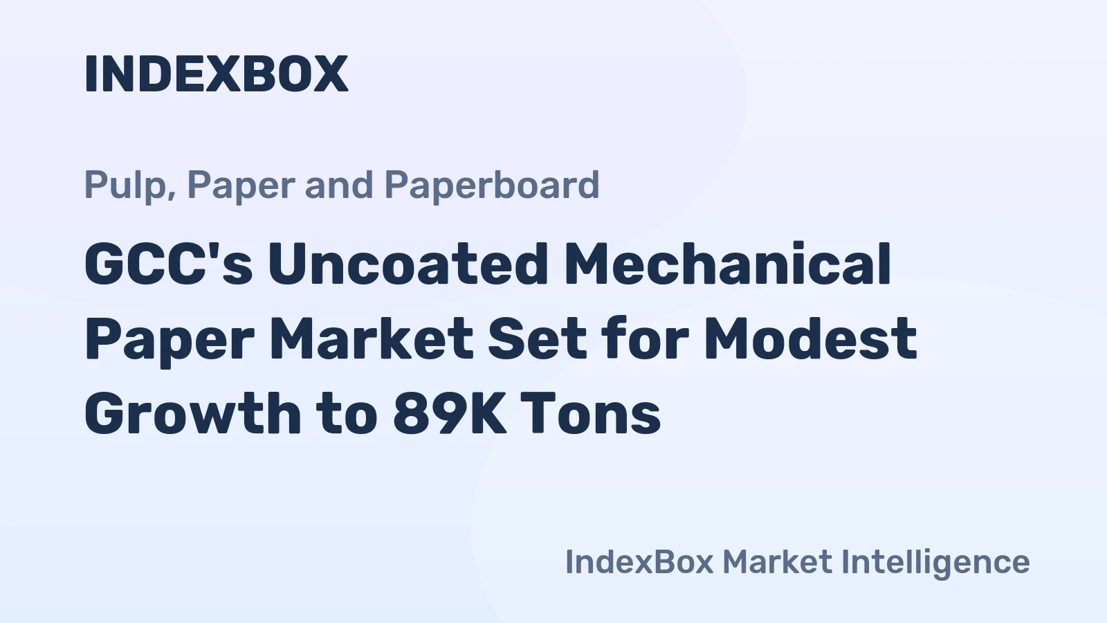 GCC's Uncoated Mechanical Paper Market Set for Modest Growth to 89K Tons