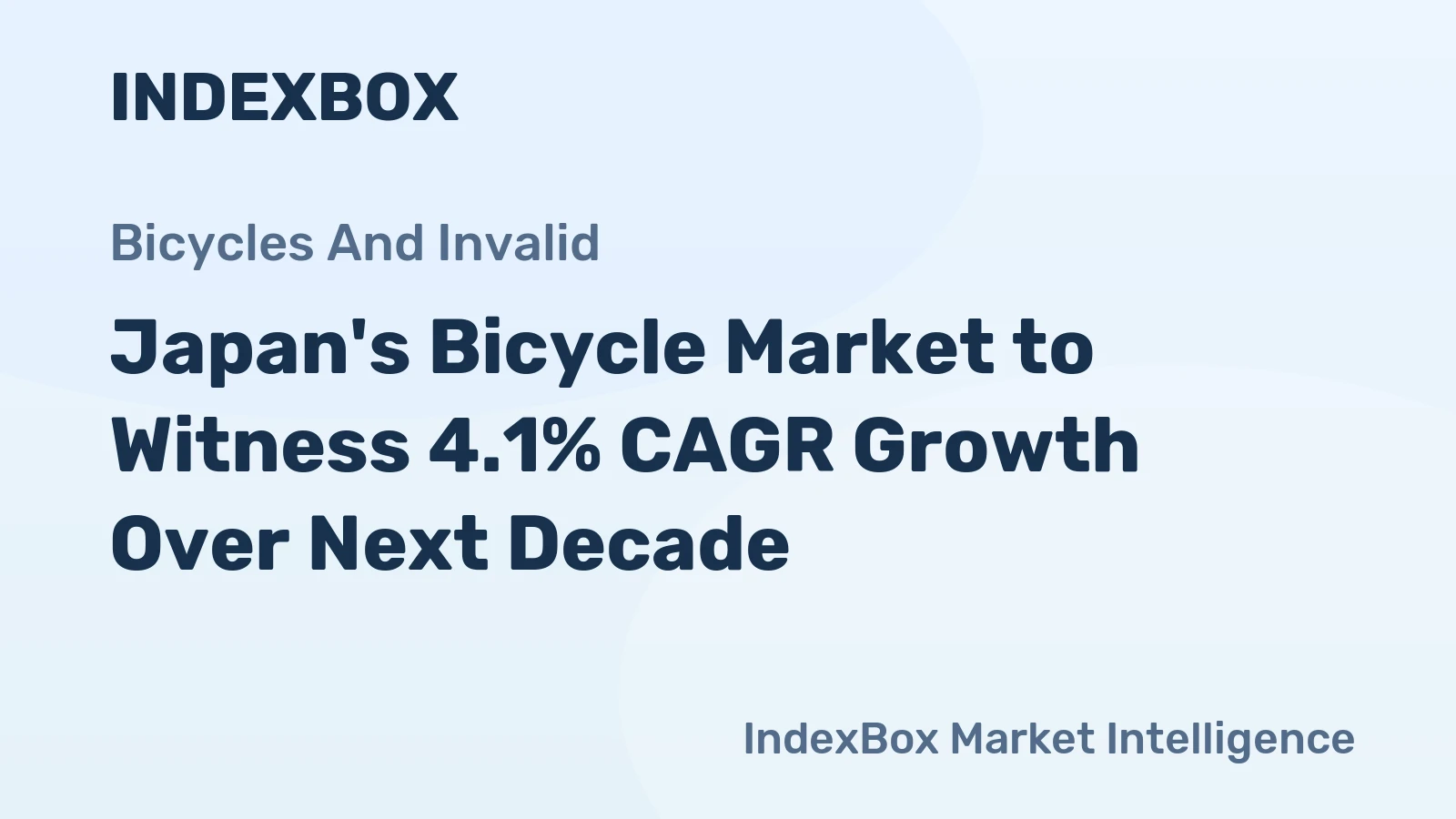 Japan's Bicycle Market to Witness 4.1% CAGR Growth Over Next Decade