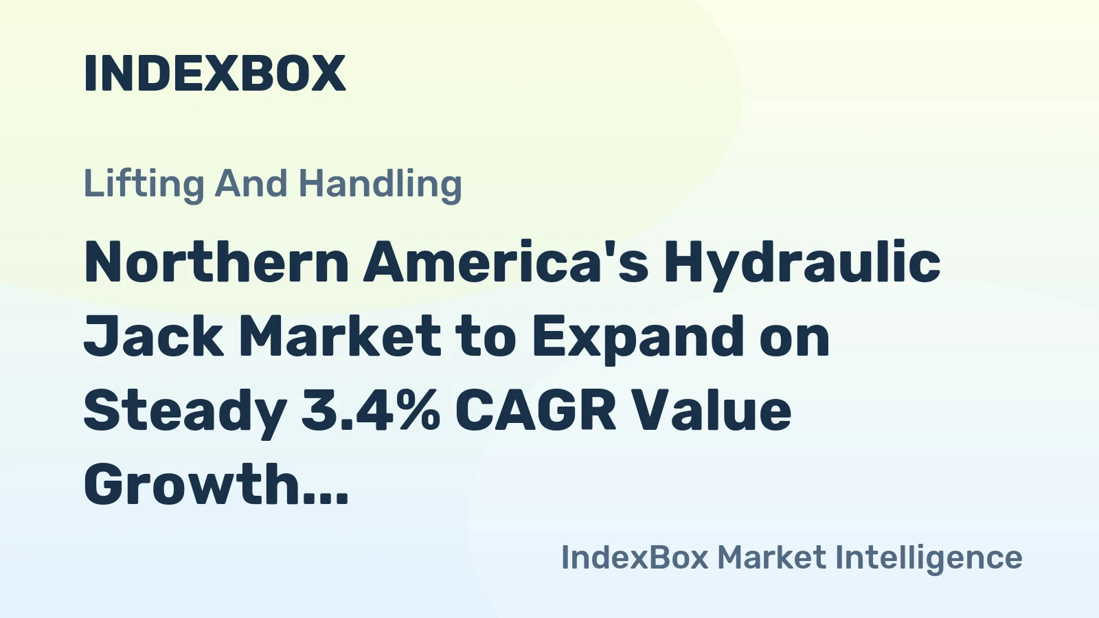 Northern America's Hydraulic Jack Market to Expand on Steady 3.4% CAGR Value Growth