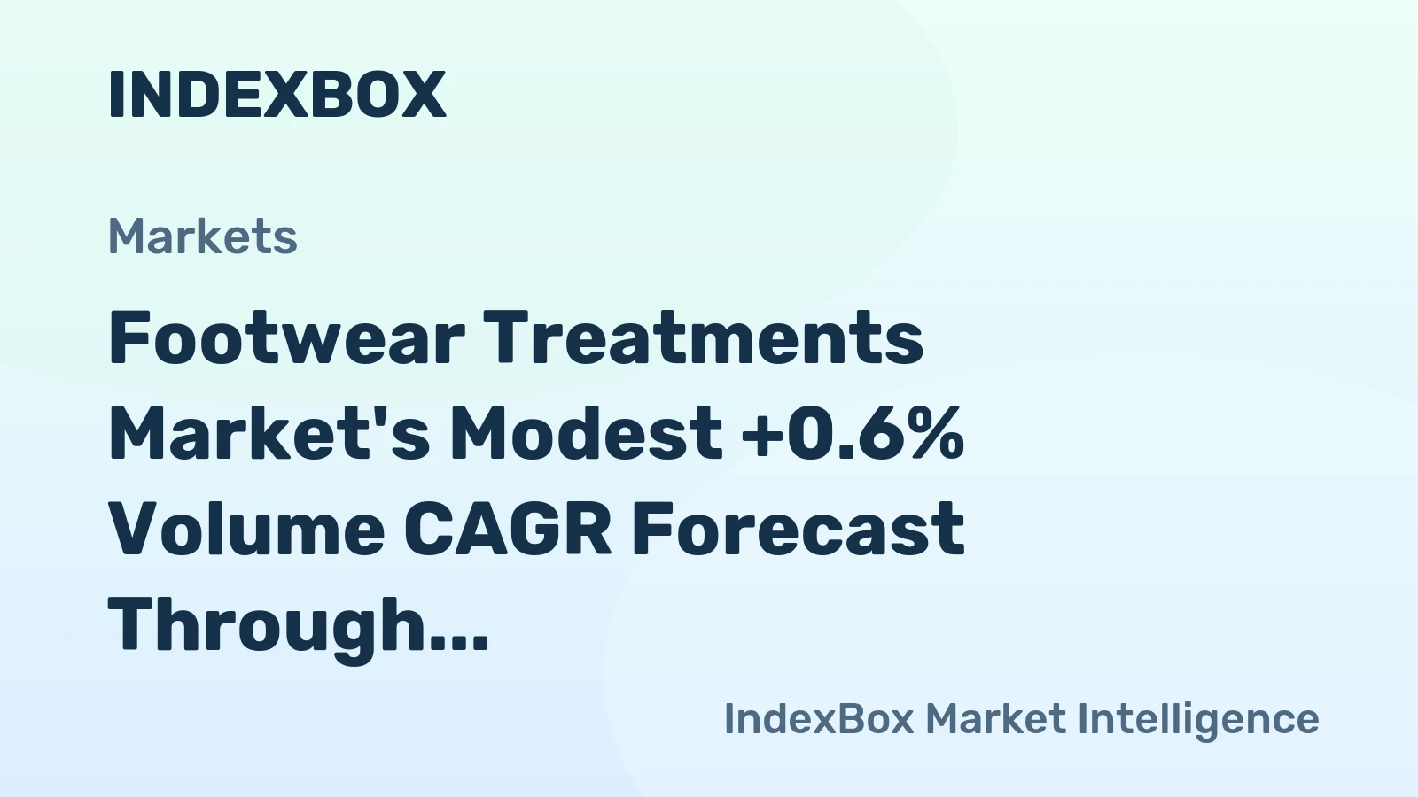 Footwear Treatments Market's Modest +0.6% Volume CAGR Forecast Through 2035