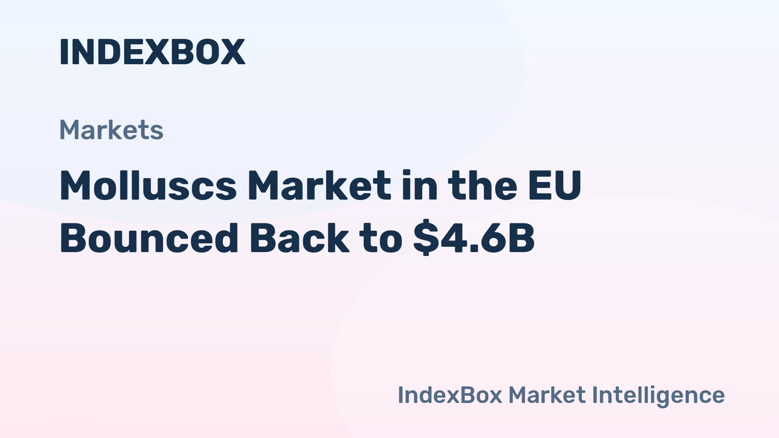 Molluscs Market in the EU Bounced Back to $4.6B