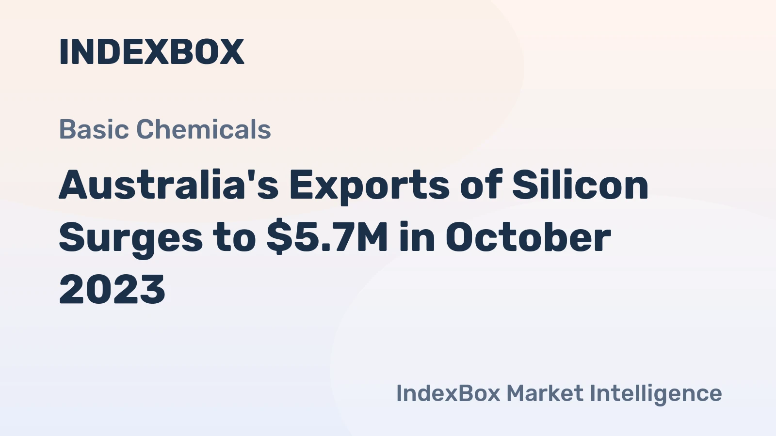 Australia's Exports of Silicon Surges to $5.7M in October 2023