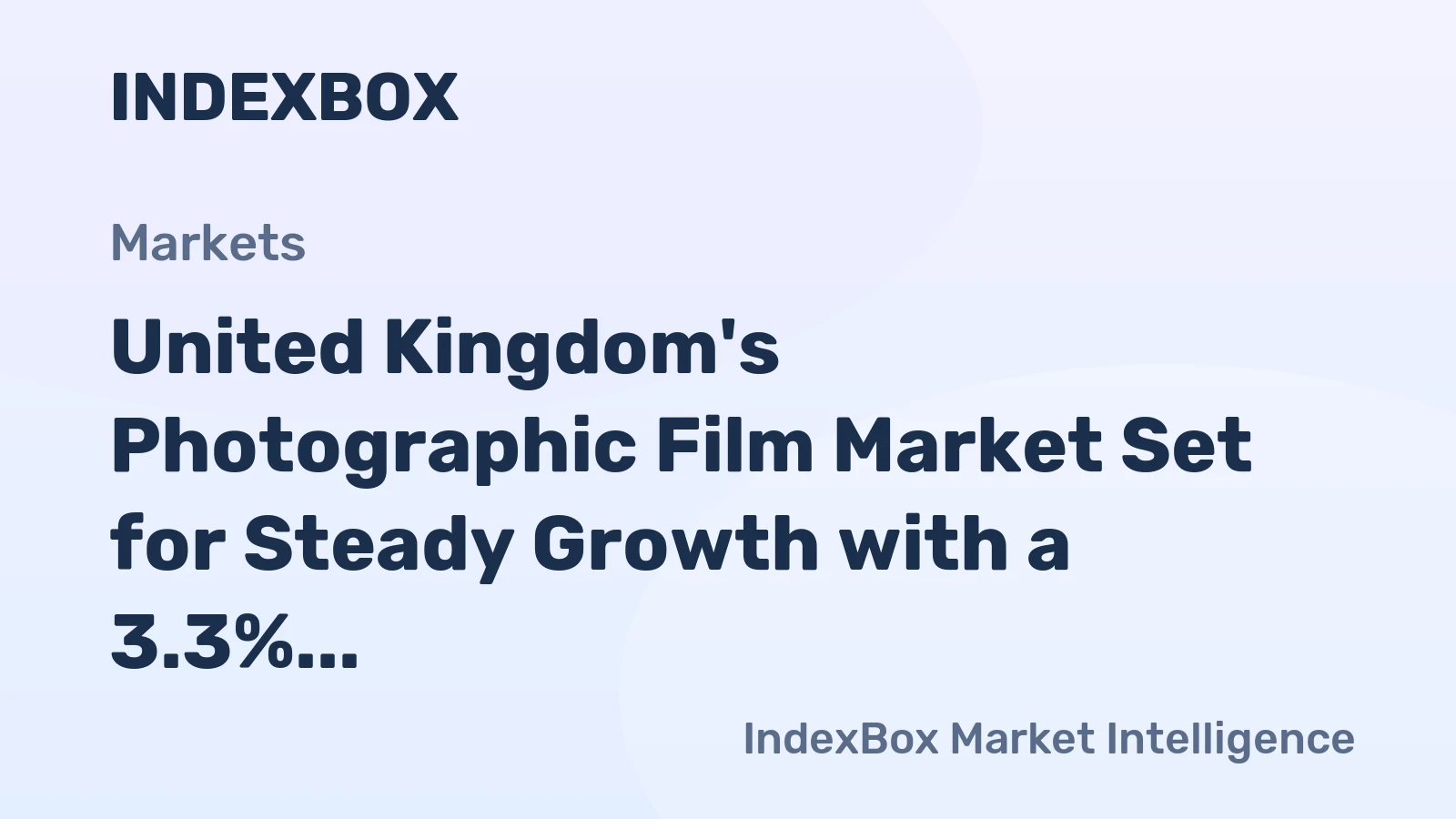 United Kingdom's Photographic Film Market Set for Steady Growth with a 3.3% CAGR in Value