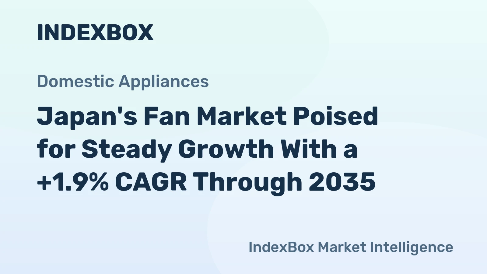 Japan's Fan Market Poised for Steady Growth With a +1.9% CAGR Through 2035