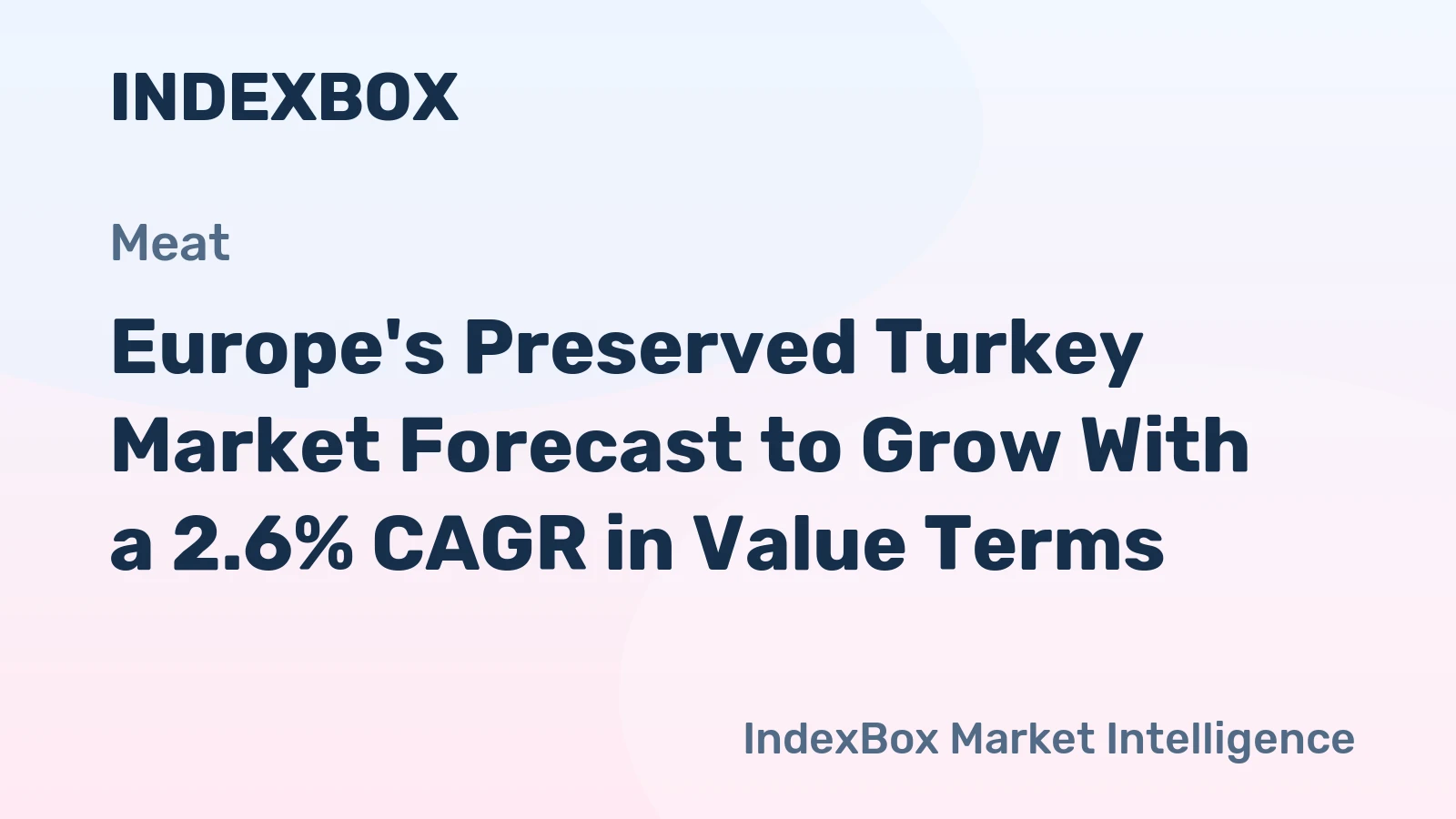 Europe's Preserved Turkey Market Forecast to Grow With a 2.6% CAGR in Value Terms