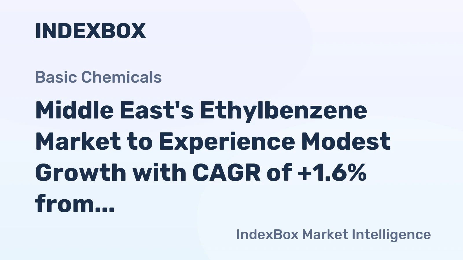 Middle East's Ethylbenzene Market to Experience Modest Growth with CAGR of +1.6% from 2024 to 2035