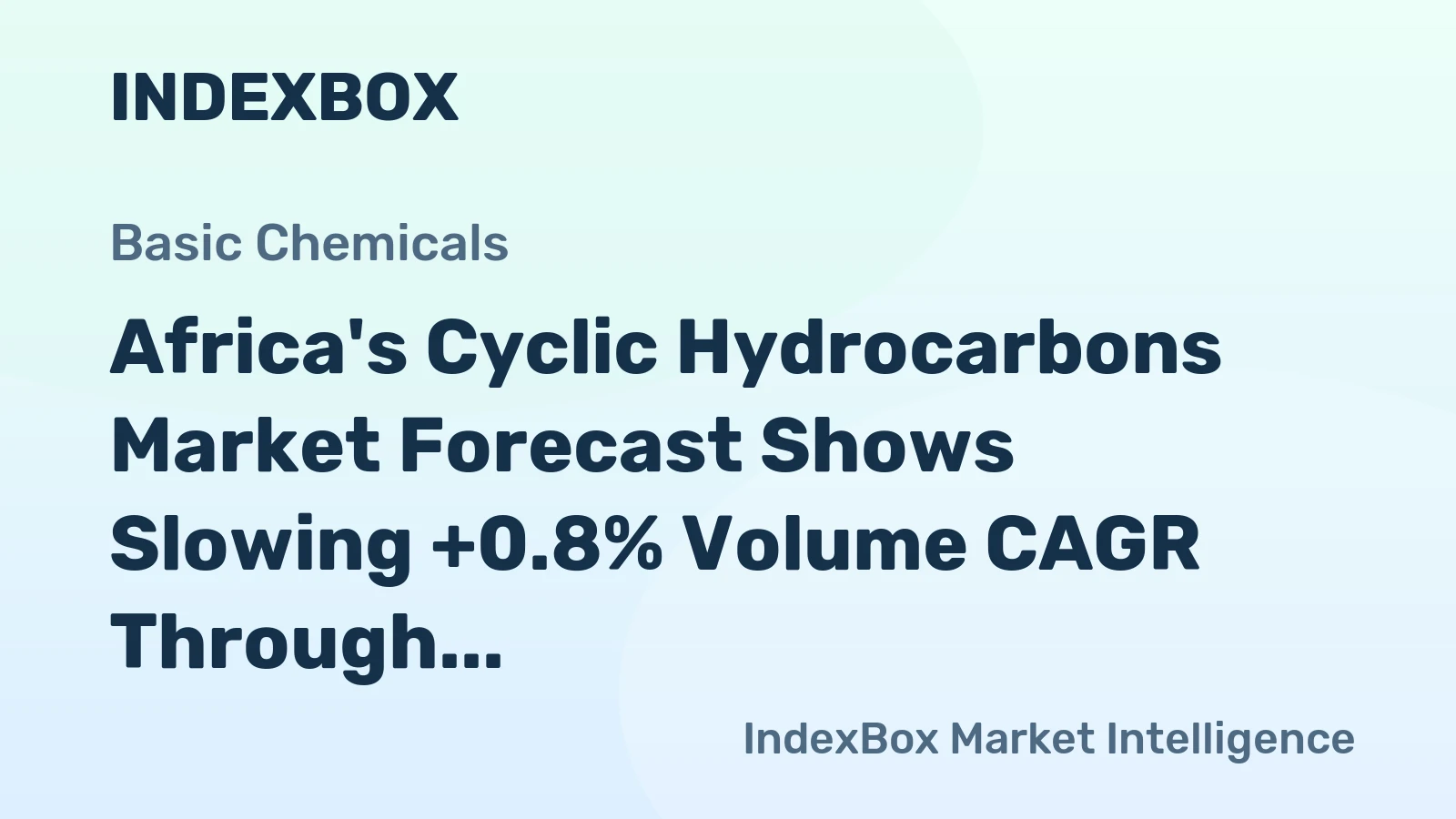 Africa's Cyclic Hydrocarbons Market Forecast Shows Slowing +0.8% Volume CAGR Through 2035