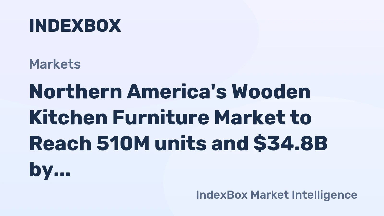 Northern America's Wooden Kitchen Furniture Market to Reach 510M units and $34.8B by 2035