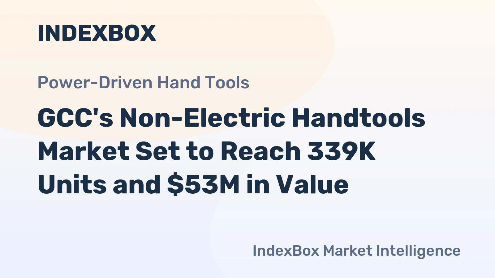 GCC's Non-Electric Handtools Market Set to Reach 339K Units and $53M in Value